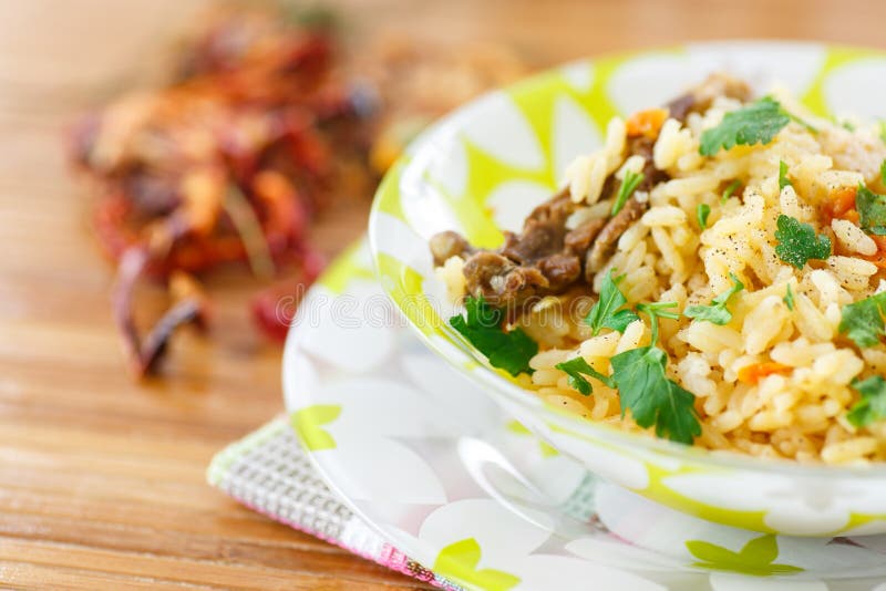 Pilaf stock image. Image of meat, healthy, beef, cooking - 37771761
