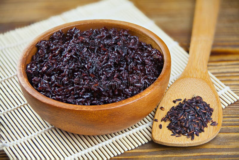 Pilaf from Wild Black Rice on Table Stock Photo - Image of diet ...