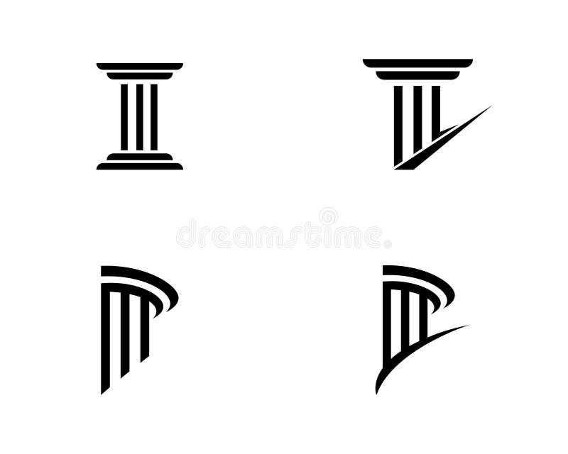 Pilar Logo Template Ejemplo Del Vector De La Columna Stock de ...