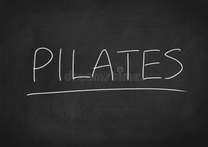 Pilates Text Written On Tablet, Computer In The Office With Marker, Pen ...