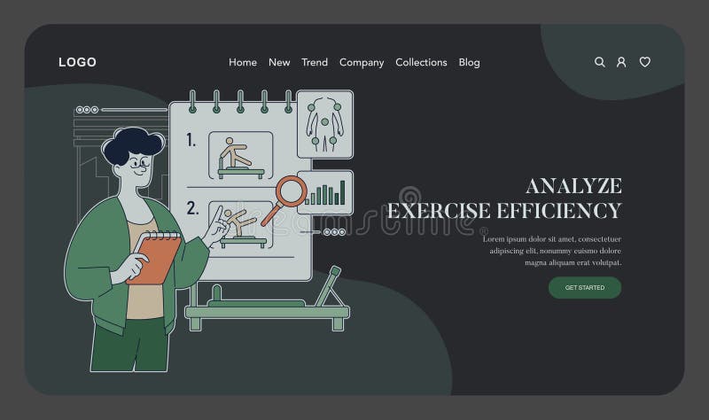 Pilates. Flat Vector Illustration Stock Illustration - Illustration of ...