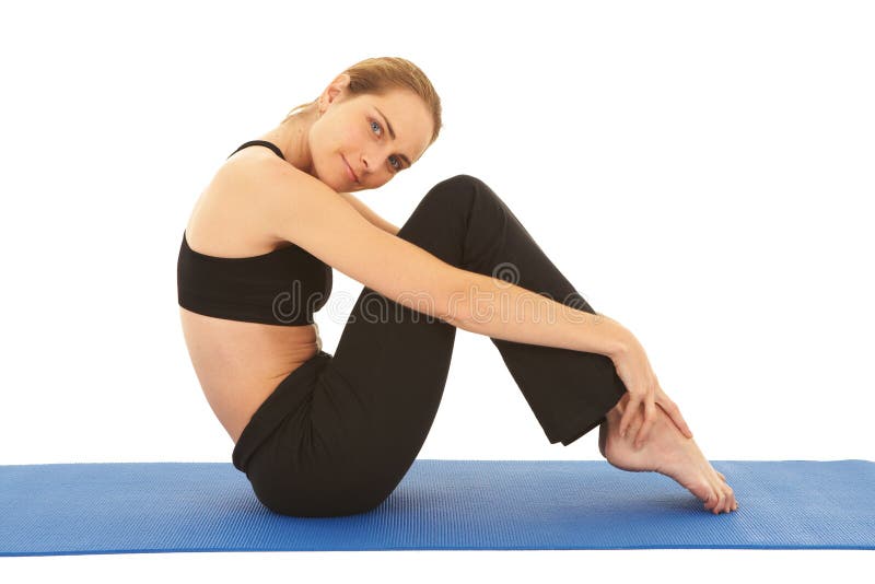 Stretching series 2 stock image. Image of exercising, like - 3805041