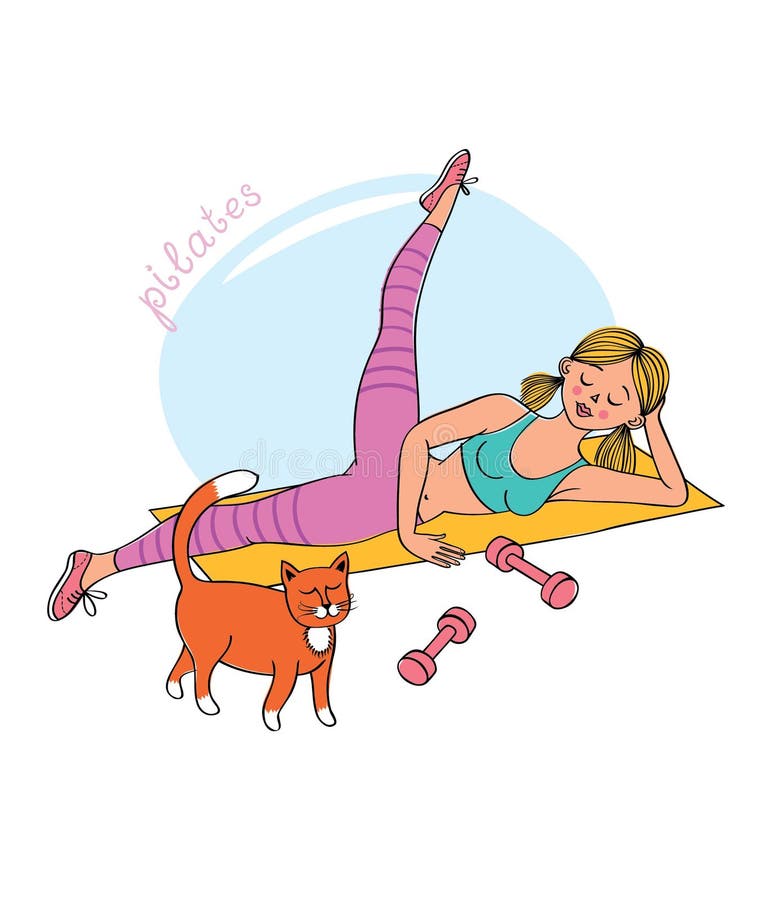 Pilates Stock Illustrations – 7,753 Pilates Stock Illustrations ...