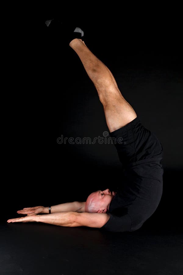 Pilates Position - Single Straight Leg Stock Photo - Image of ...