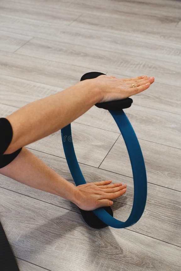 Pilates Training with Flex Ring. Strength and Toning Exercise Stock ...
