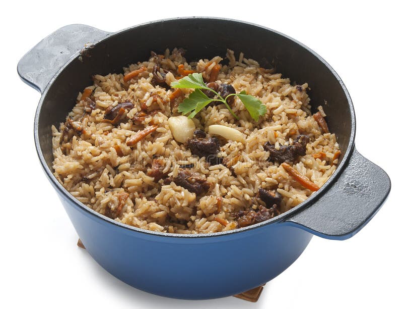 Pilau in the wtew pan stock image. Image of food, pilau - 26618821