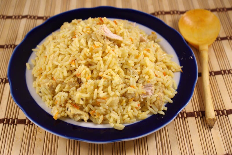 Pilav with chicken stock image. Image of risotto, kitchen - 23334963