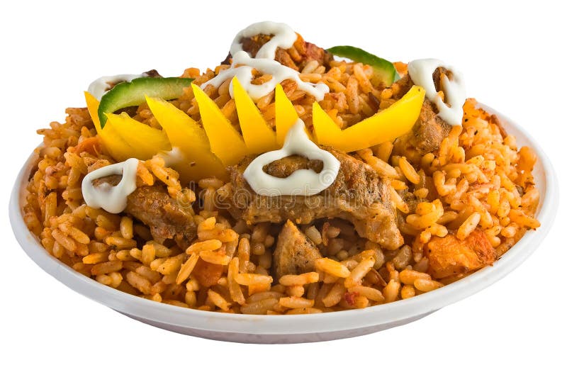 Pilaw stock image. Image of full, mutton, caucasian, carrots - 15042793