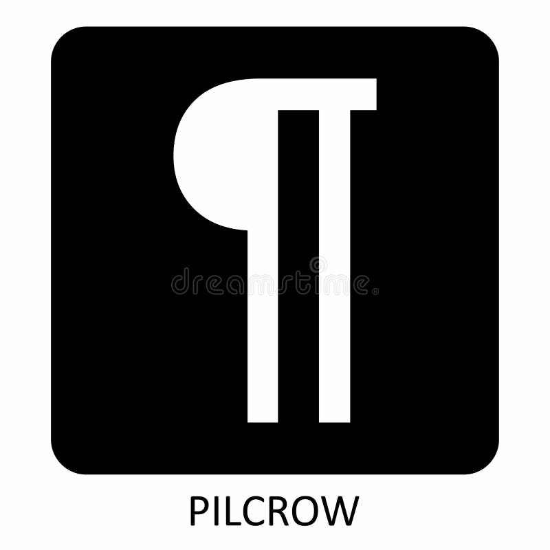 Pilcrow Sign Stock Illustrations – 279 Pilcrow Sign Stock Illustrations ...