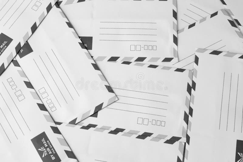 Pile of air mail envelope stock photo. Image of deliver - 52301686