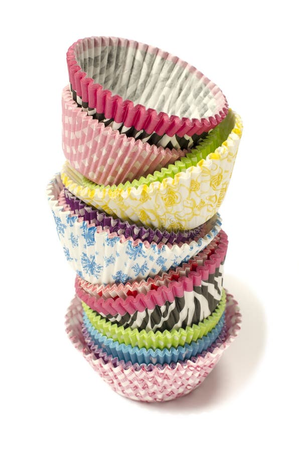 Pile of All Colors Cupcake Paper Cups. Stock Photo - Image of bakeware ...