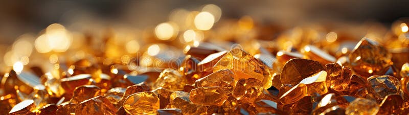 A Pile of Amber Colored Rocks Stock Illustration - Illustration of ...