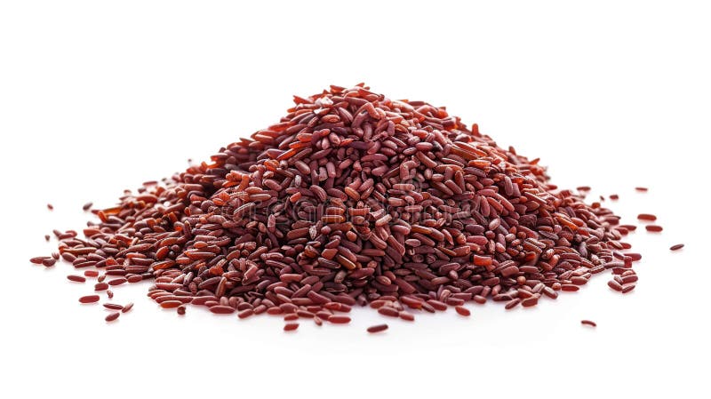 A Pile of Angkak or Red Fermented Rice Isolated in the White Background ...