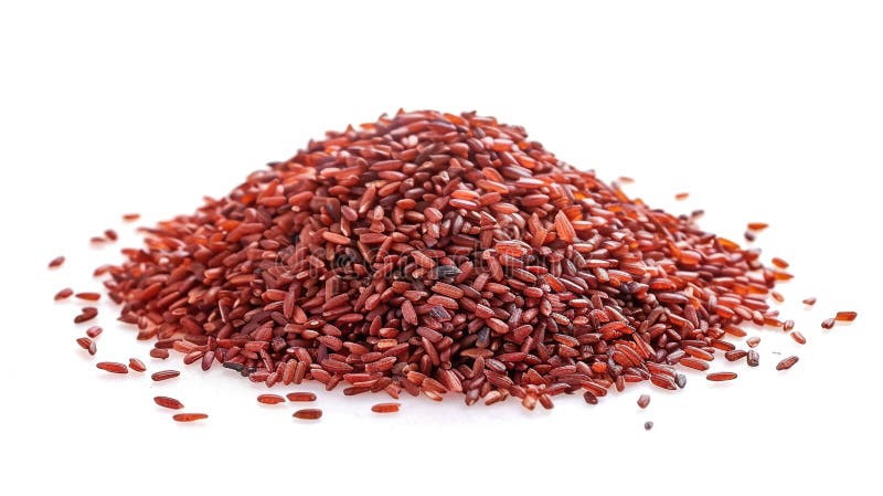 A Pile of Angkak or Red Fermented Rice Isolated in the White Background ...