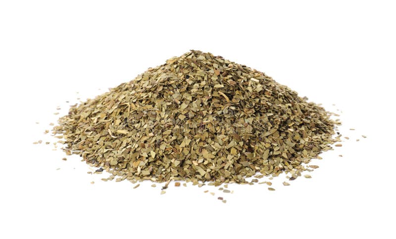 Pile of Aromatic Mate Tea Isolated on White Stock Image - Image of ...