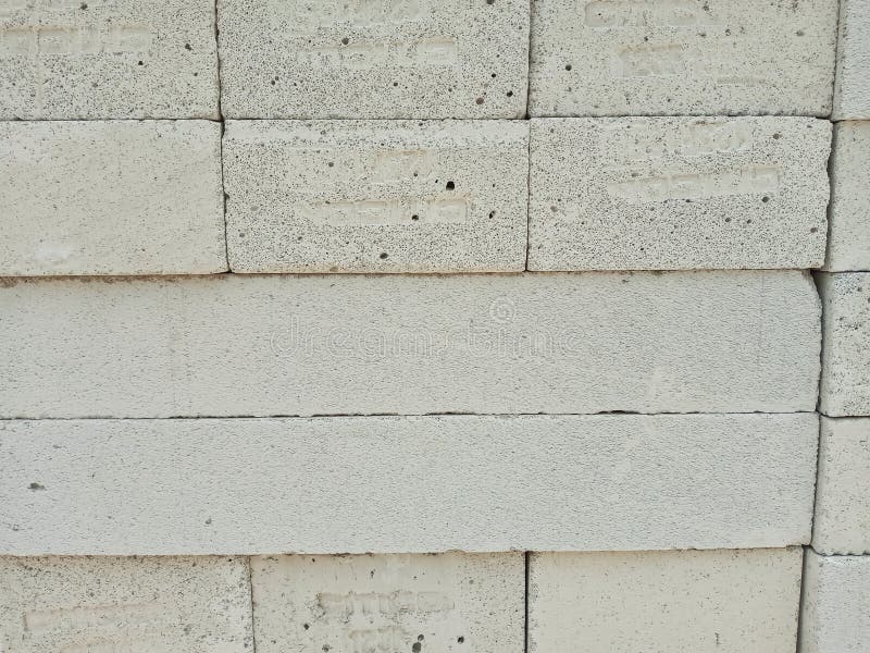 Pile of Autoclaved Aerated Concrete Rectangular Bricks Stock Photo ...