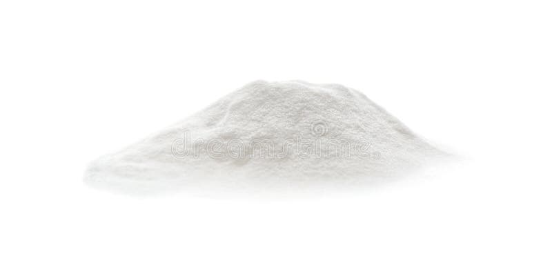 Pile of Baking Soda Isolated on White Stock Photo - Image of cook ...