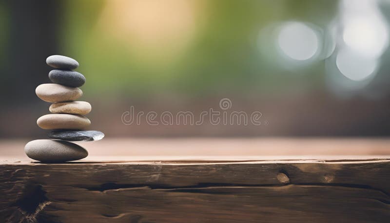 Pile of Balanced Pebbles Stacked in Formation, AI-generated. Stock ...