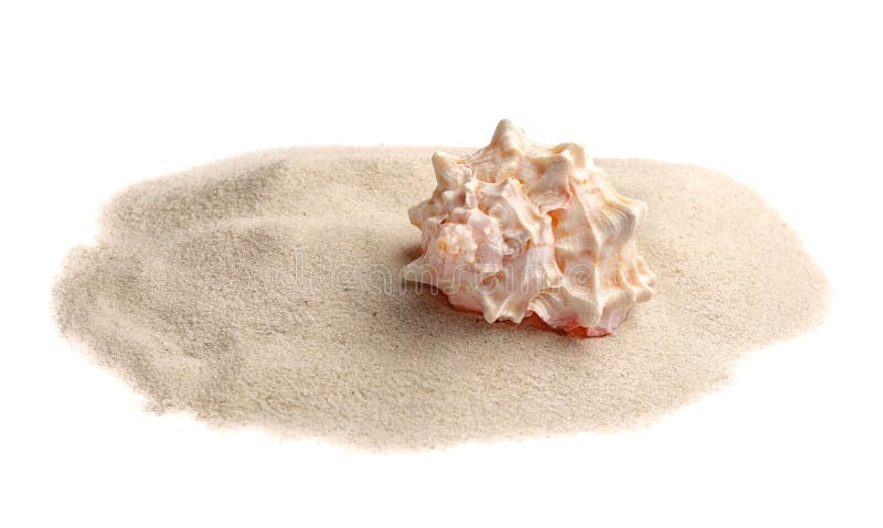 Pile of Dry Beach Sand Isolated on White Stock Photo - Image of exotic ...