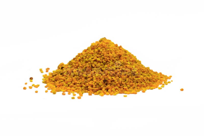 Pile of Bee Pollen Isolated Stock Photo - Image of beekeeping ...