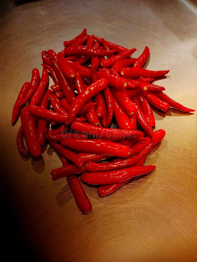 Pile of Big Red Chilli stock image. Image of pile, chilli - 248654403
