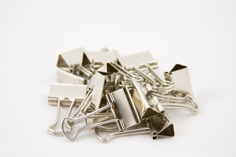 Pile of binders stock photo. Image of isolation, macro - 4091126