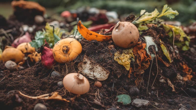 A Pile of Biodegradable Compost Spread on the Ground To Improve ...