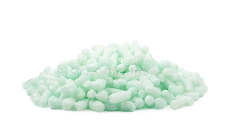 Pile of Bioplastic Foam Peanuts Stock Photo - Image of protection ...