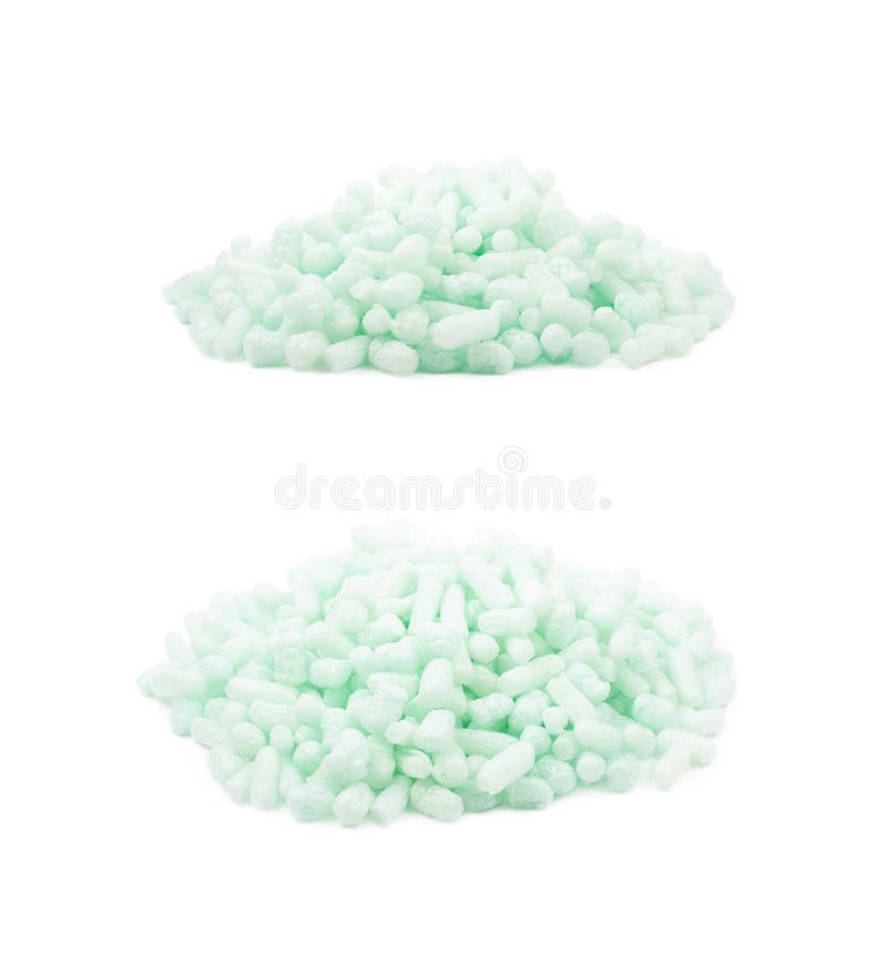 Pile of Bioplastic Foam Peanuts Stock Image - Image of cushioning ...