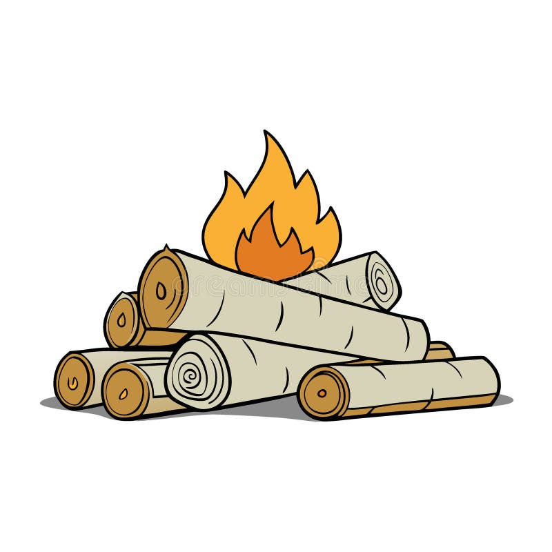 A Pile of Birch Wood Logs and Kindling Sit on a Table. Ready for a Fire ...