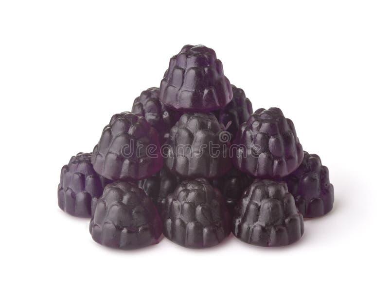 Pile of Blackberry Jelly Candies Stock Image - Image of group ...