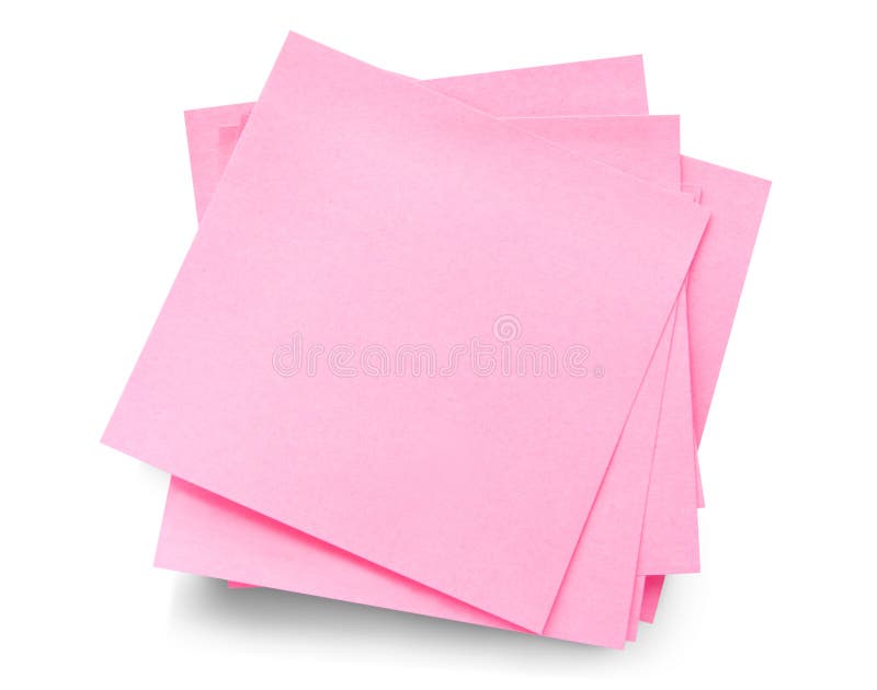 Pile Blanc De Note De Post-it Image stock - Image du rappelez, bâton ...