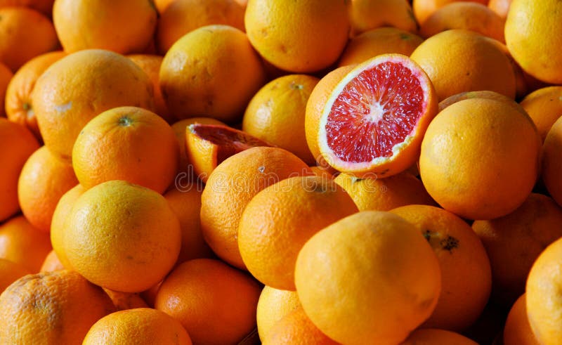 Pile of blood oranges stock image. Image of organic, healthy - 17919083