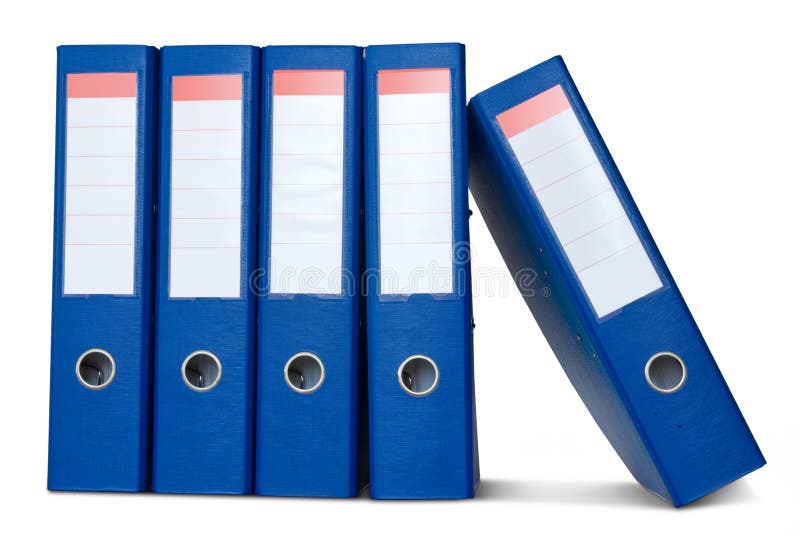 Stack of Binders stock photo. Image of object, studio, file - 468550