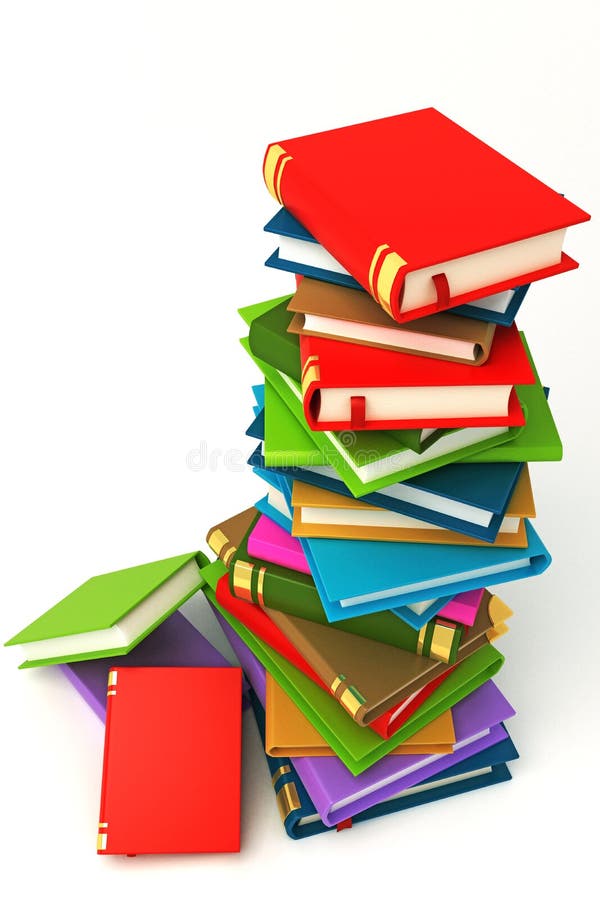 Pile of Book stock vector. Illustration of heap, book - 23397644