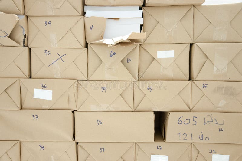 Pile book of package stock image. Image of export, cargo - 25652715