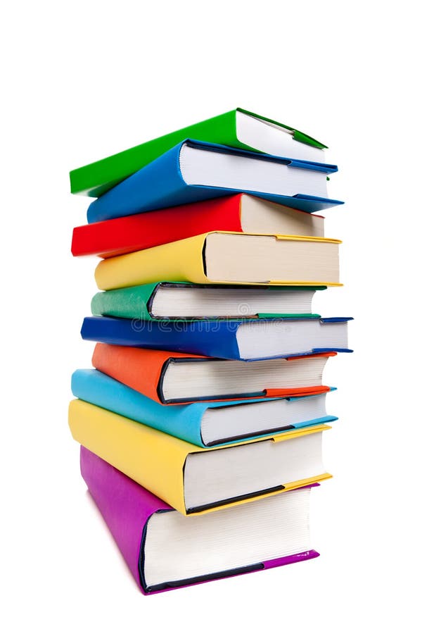 Stack of School Textbooks College Study Books Stock Photo - Image of ...