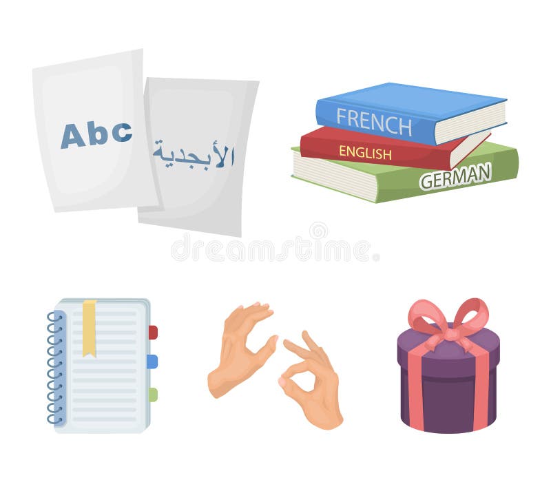 Different Language Books Stock Illustrations – 105 Different Language ...