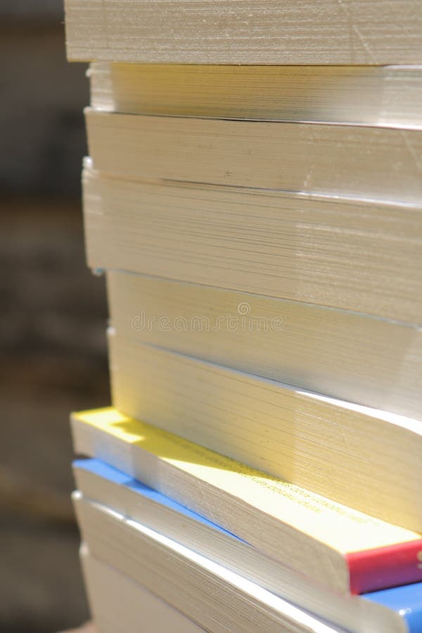 Pile of Books in the Library Stock Image - Image of table, flooring ...
