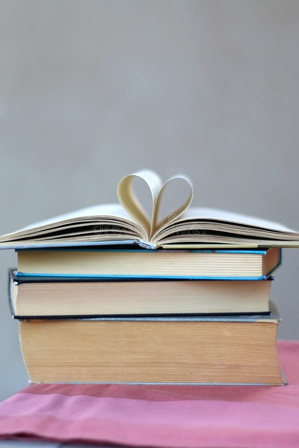 Open Book Stack Books Heart Love Reading Cozy Stock Photos - Free ...