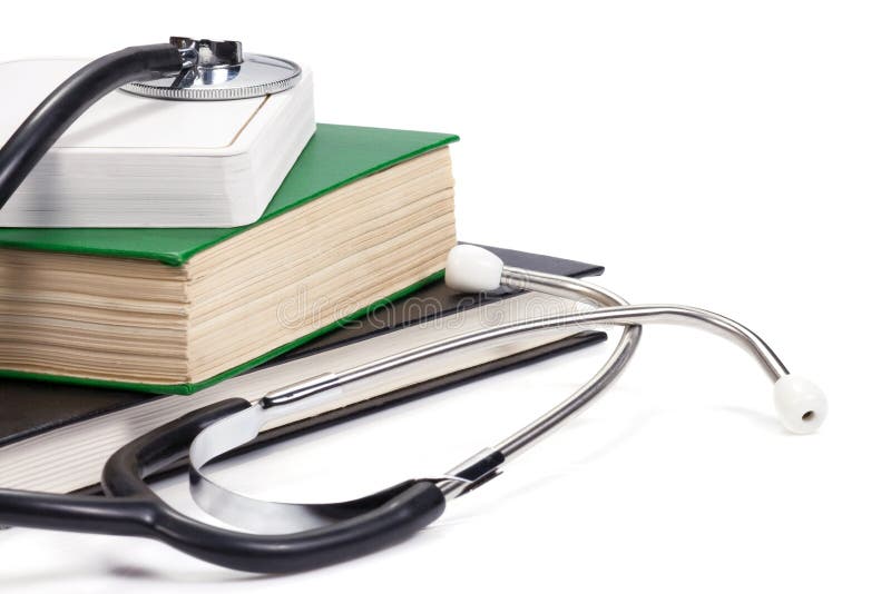 Stethoscope and Medical Books Stock Image - Image of stethoscope, books ...