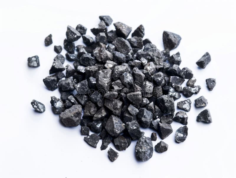 Pile of Boron Isolated on White Background. Generative Ai Stock ...