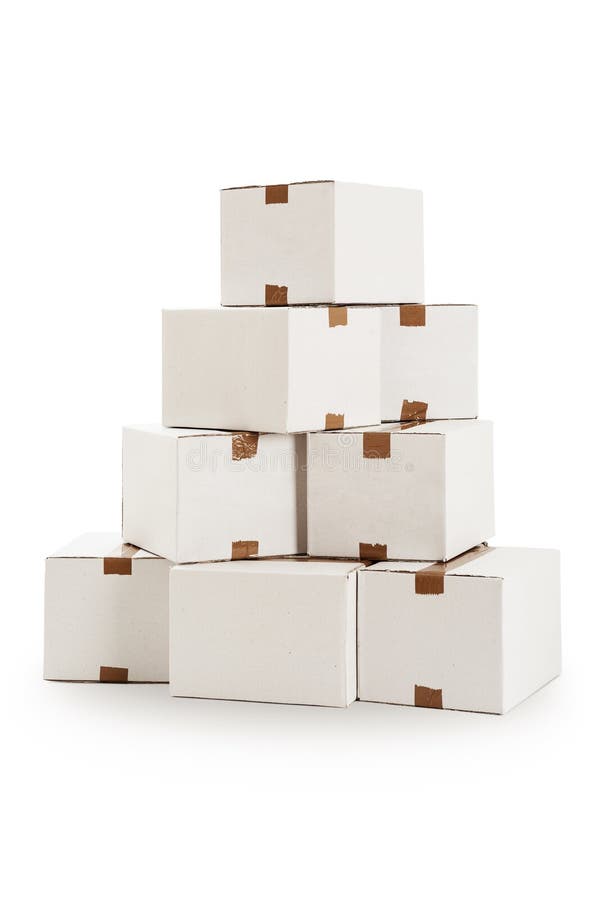 Cardboard boxes stock image. Image of carton, mail, delivery - 30883651
