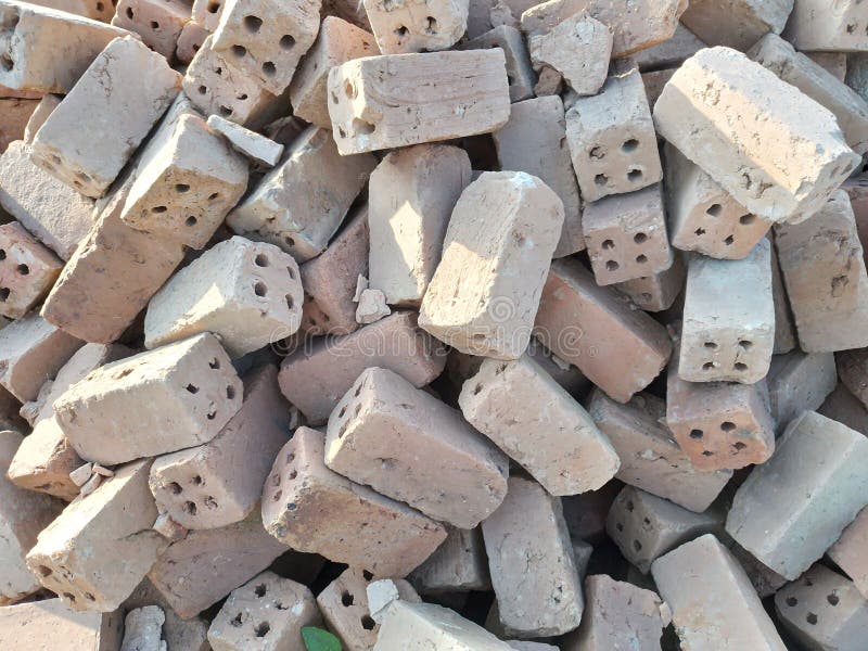 Pile of Bricks Arranged Randomly Stock Photo - Image of randomly, pile ...