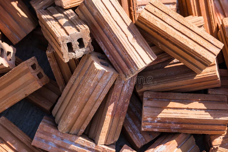 Pile of Bricks for Construction , Group of Bricks Square Construction ...