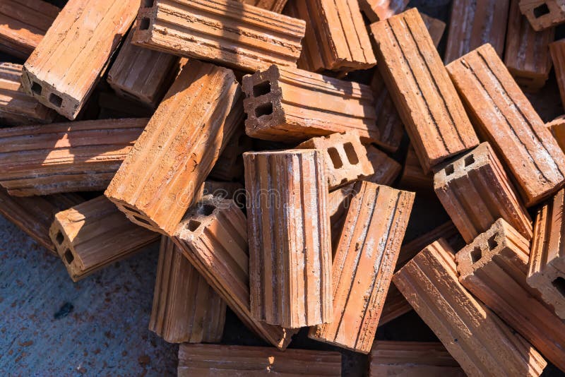 Pile of Bricks for Construction , Group of Bricks Square Construction ...