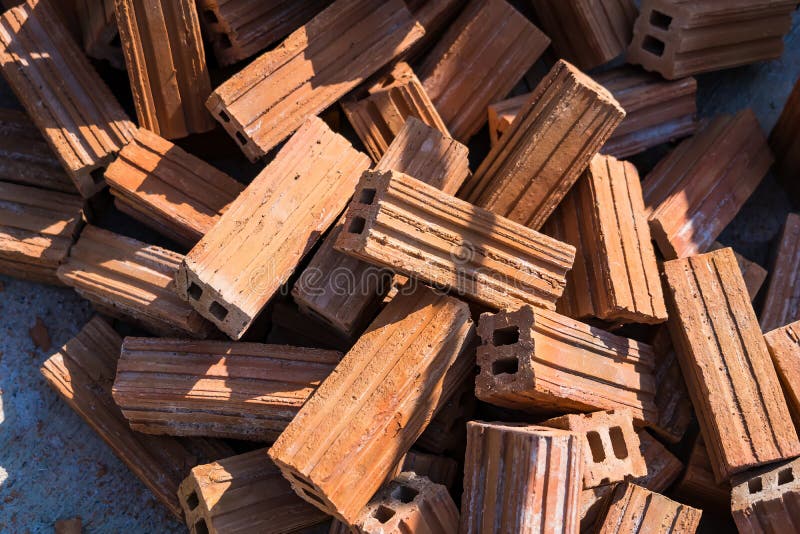 Pile of Bricks for Construction , Group of Bricks Square Construction ...