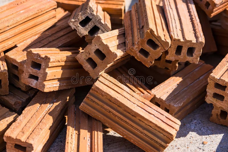 Pile of Bricks for Construction , Group of Bricks Square Construction ...
