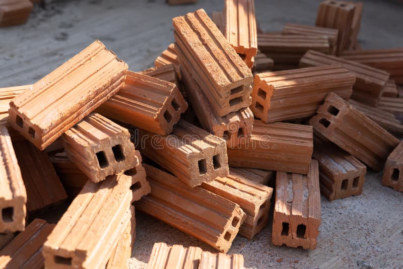 Pile of Bricks for Construction , Group of Bricks Square Construction ...