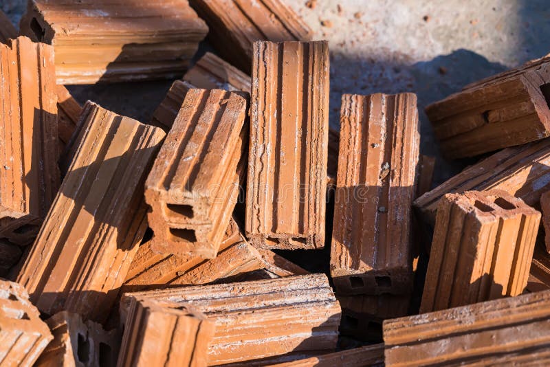 Pile of Bricks for Construction , Group of Bricks Square Construction ...